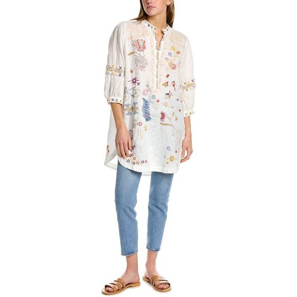 Johnny Was | Tops | Johnny Was Azusa Linen Tunic | Poshmark